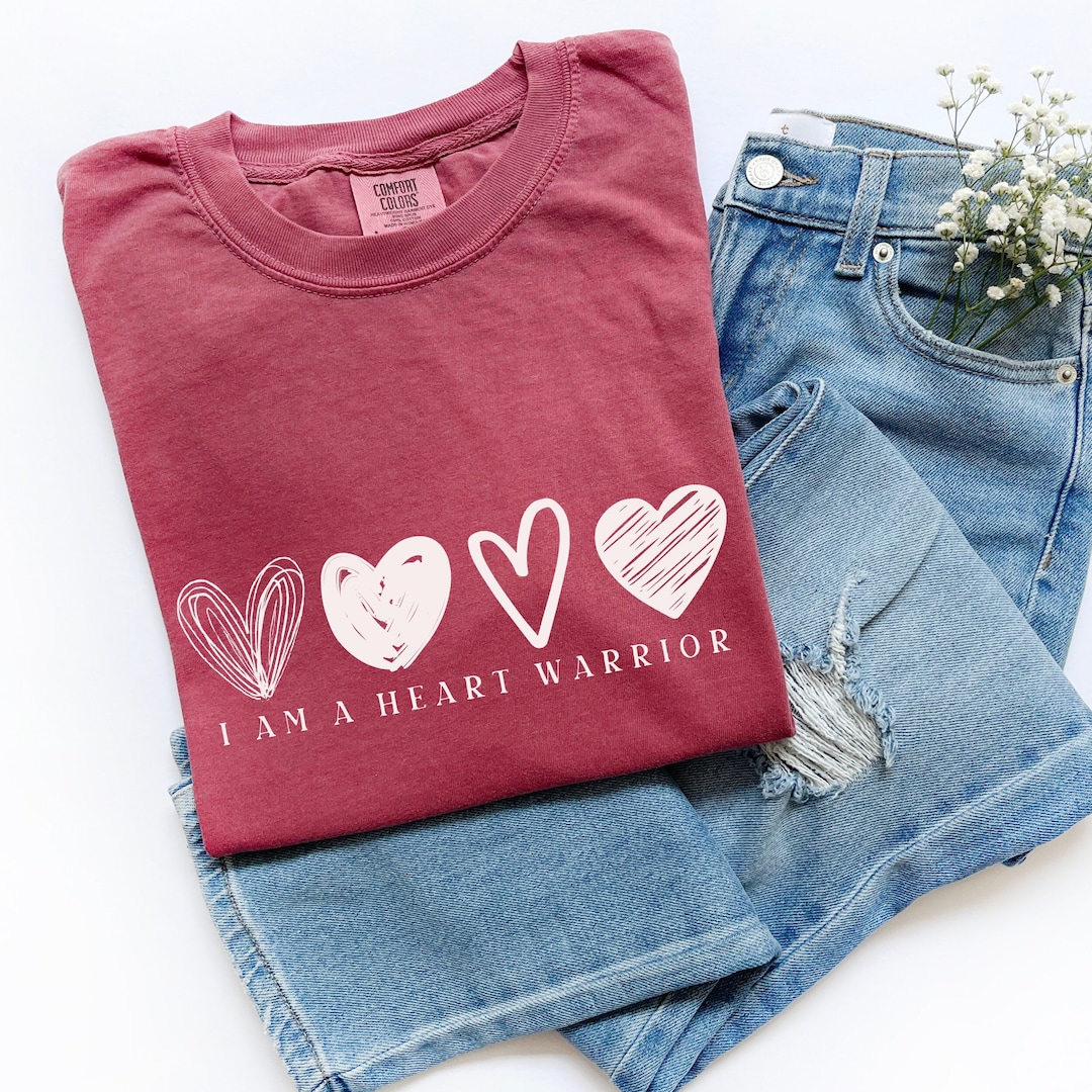 I Am A Heart Warrior Shirt I Am A Heart Warrior Sweatshirt Heart ...