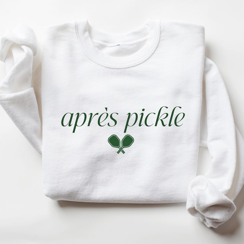 Après Pickleball Sweatshirt Old Money Aesthetic Pickleball Bachelorette ...