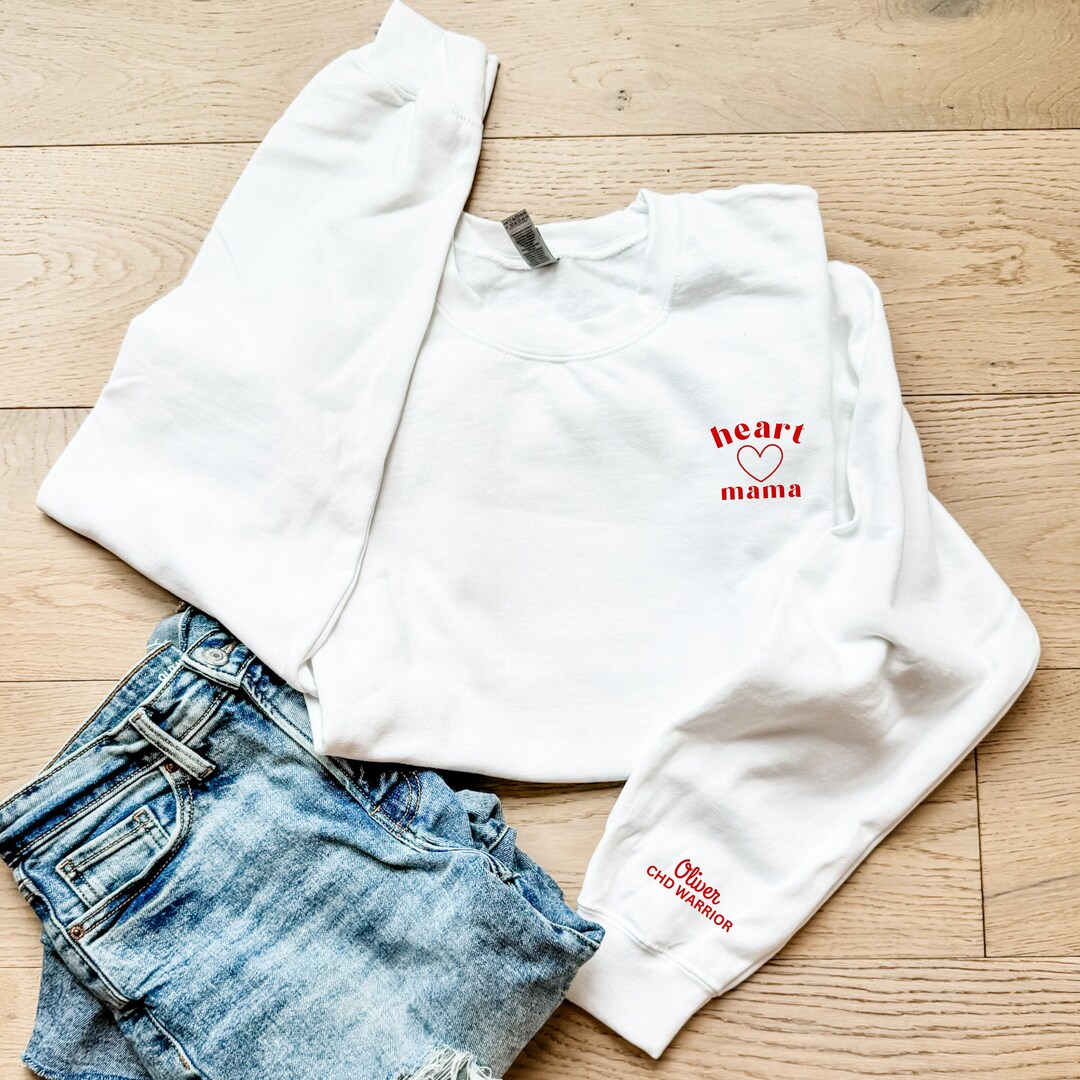 Heart Warrior Mama Sweatshirt Heart Mama Sweatshirt Heart Mom ...