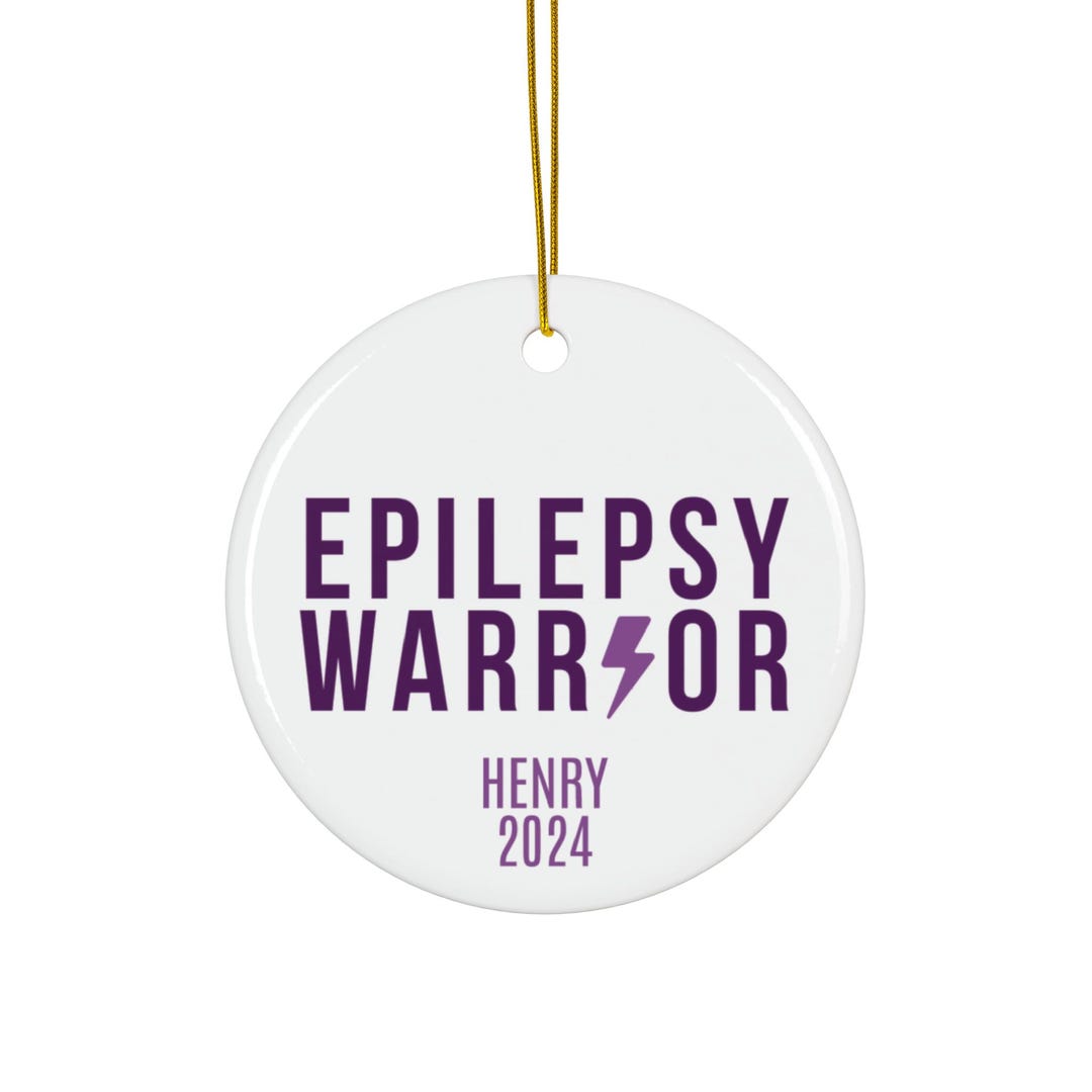 Personalized Epilepsy Ornament Epilepsy Warrior Ornament Epilepsy ...