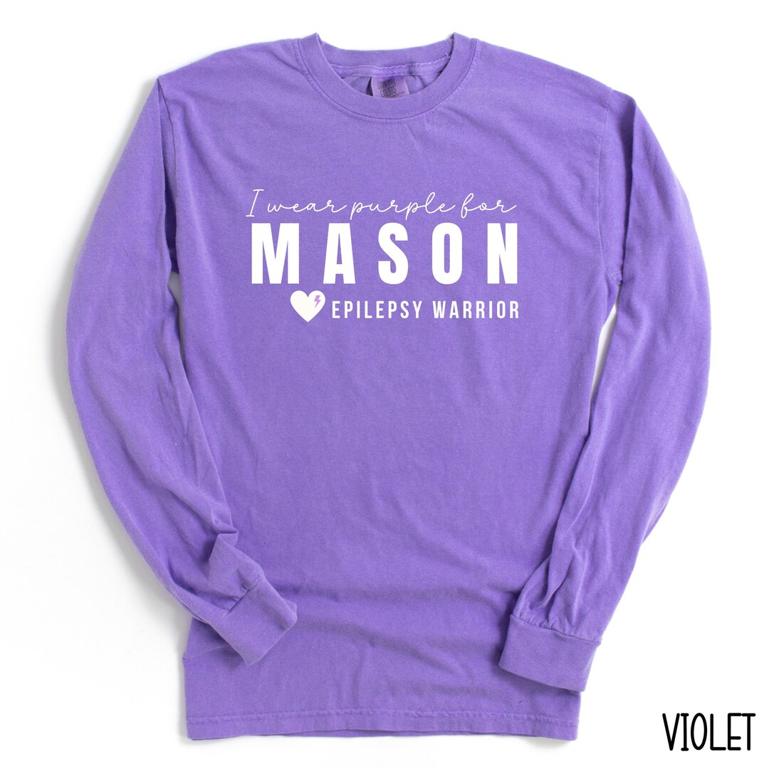 Epilepsy Awareness Long Sleeve Tee Epilepsy Awareness Shirt Epilepsy ...