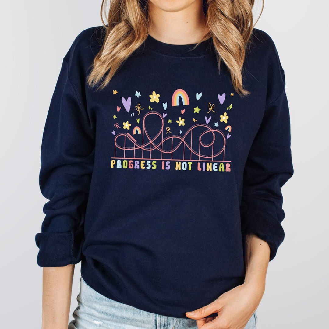 Progress is Not Linear Shirt Progress Isnt Linear Sweatshirt RBT Shirts ...