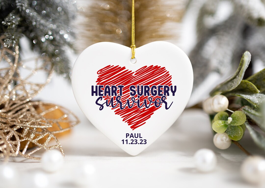 Heart Warrior Ornament Heart Surgery Christmas Ornament Heart Warrior ...