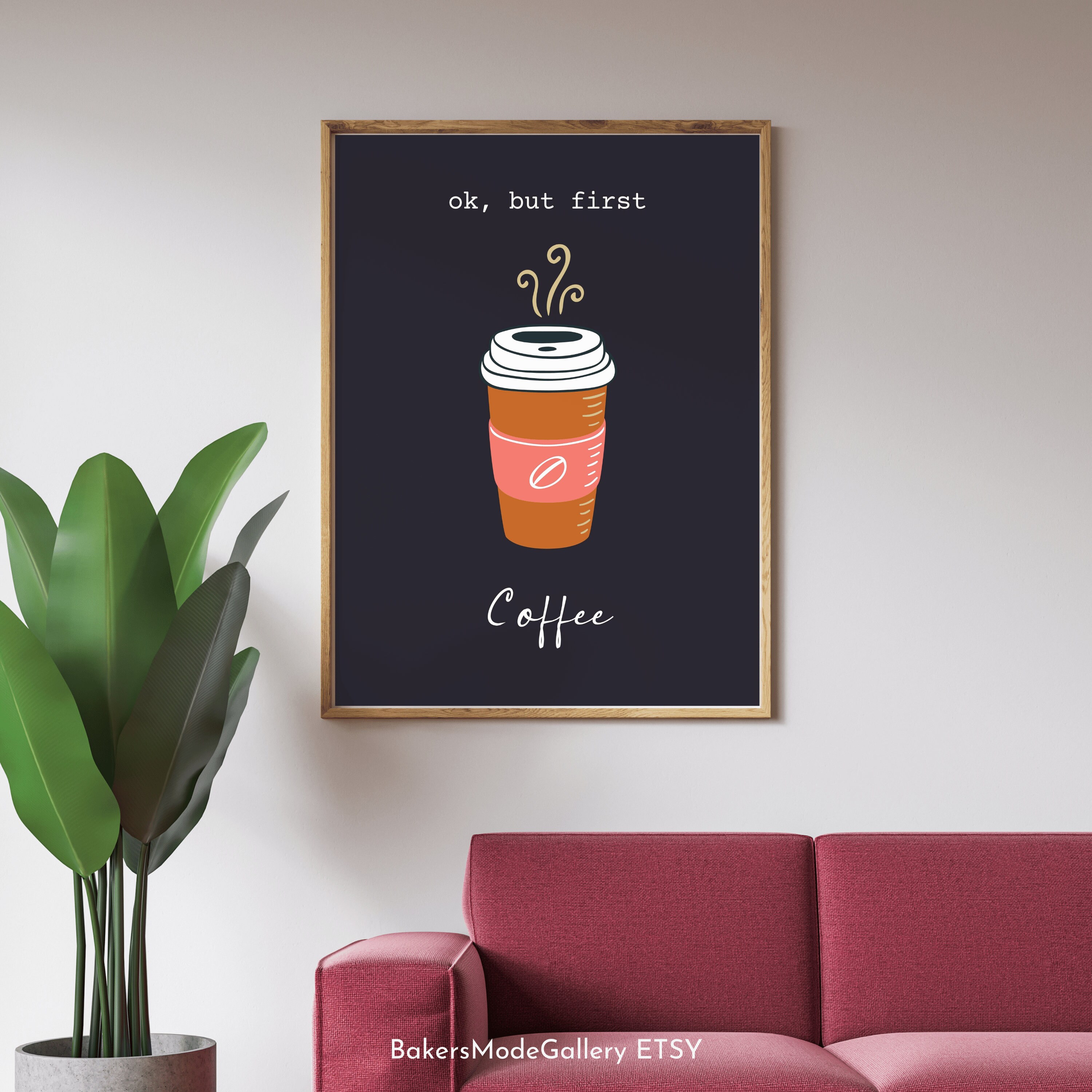 But First Coffee Poster, Coffee Print, Drink Poster, Modern Kitchen ...