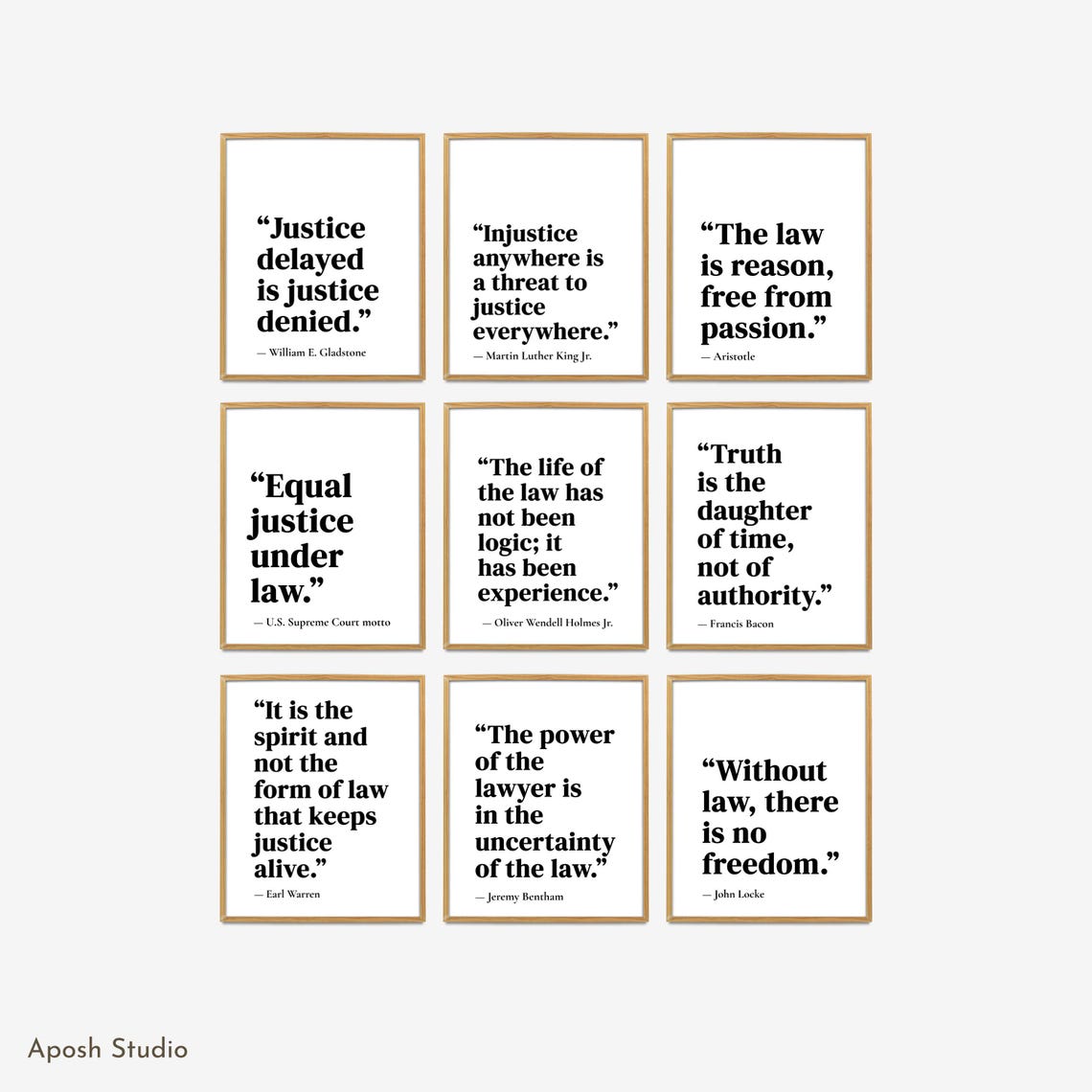 Law Justice Quotes Wall Art, Law Firm Office Wall Decor, Lawyer Office ...