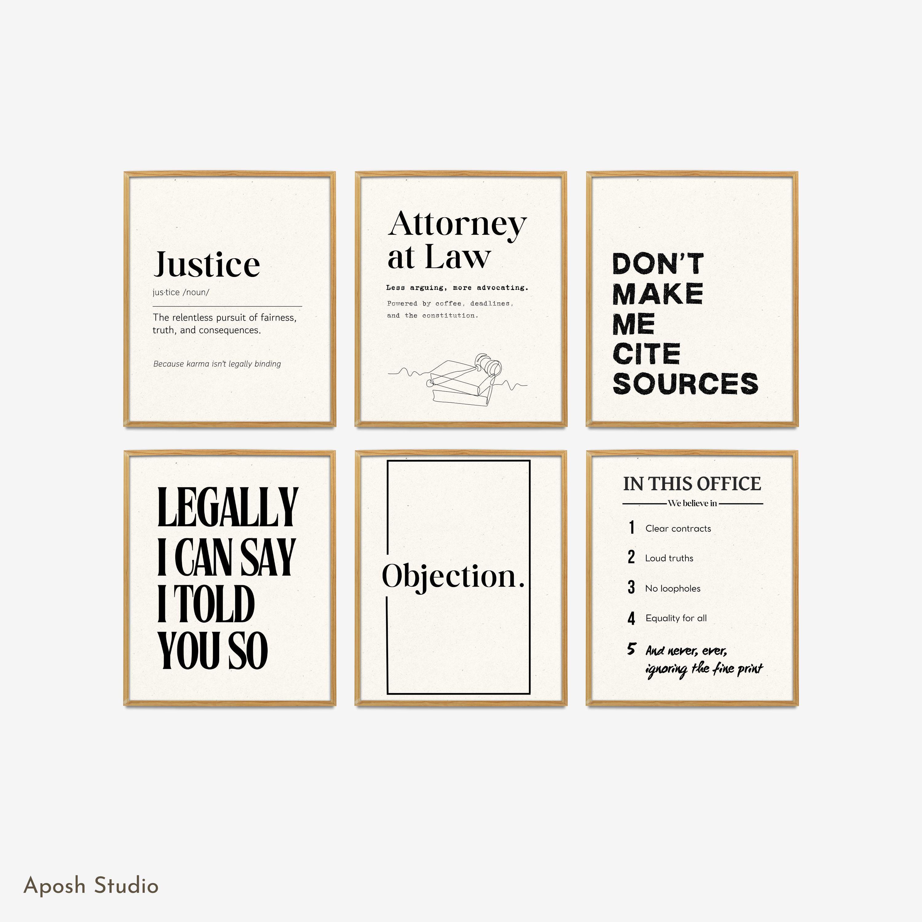 Law Office Wall Art, Law Firm Office Wall Decor, Justice Print, Lawyer ...