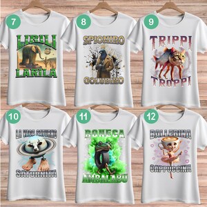 Italian Brainrot Meme Shirt: Bombardino Crocodilo, Tralalero - Etsy