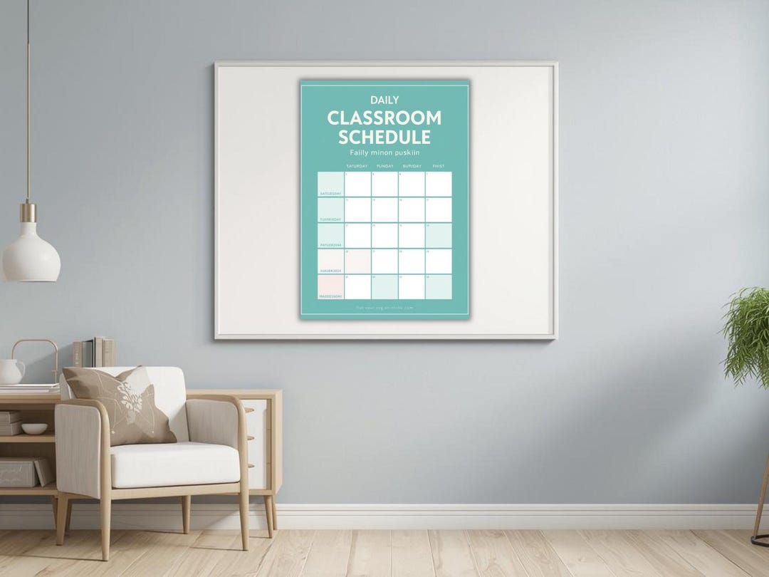 Daily Classroom Schedule Poster Bundle (5 Designs) | Teacher Timetable ...