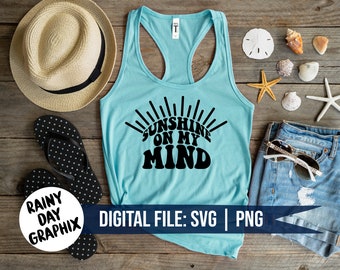 Sunshine on My Mind PNG - Etsy
