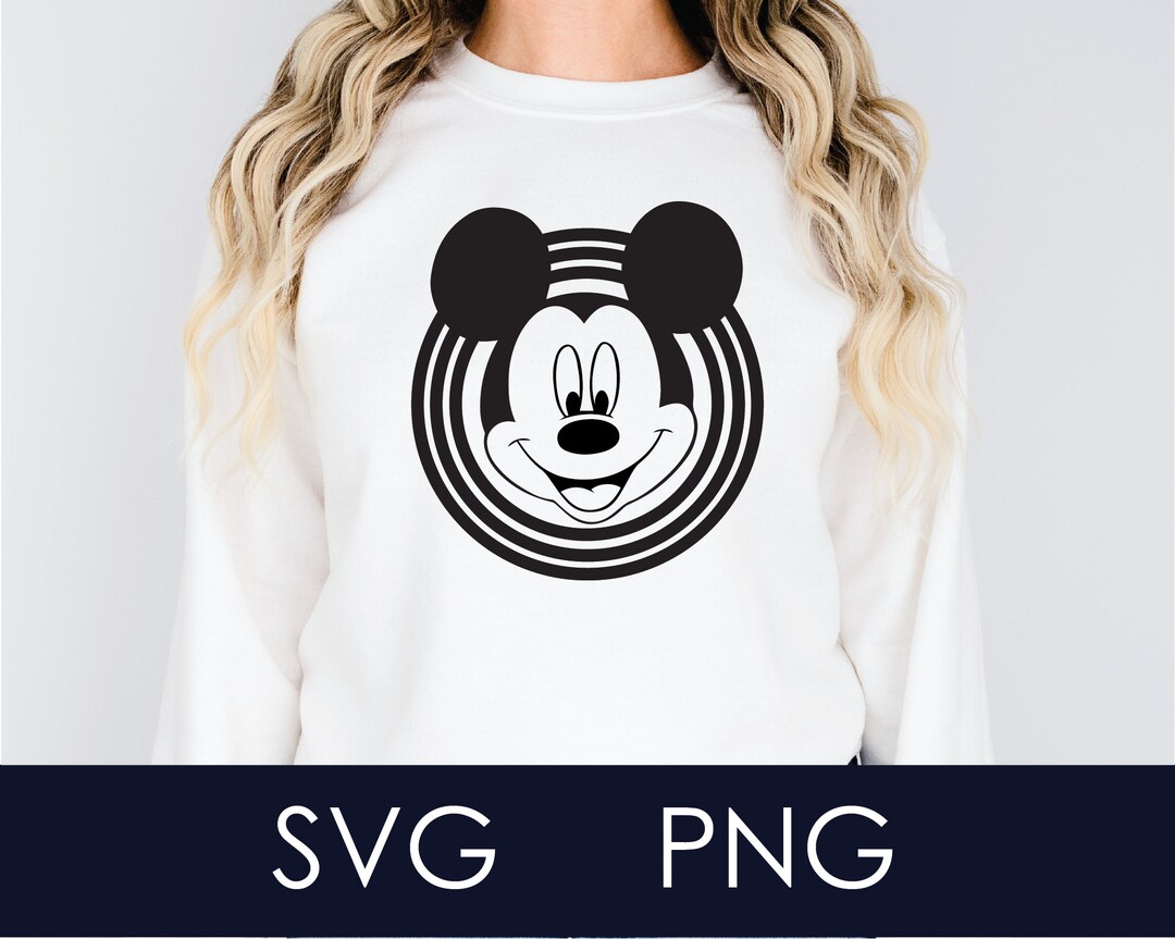 SVG, Mickey Head, Circle, Retro, Cut File, Digital Download, Cricut ...