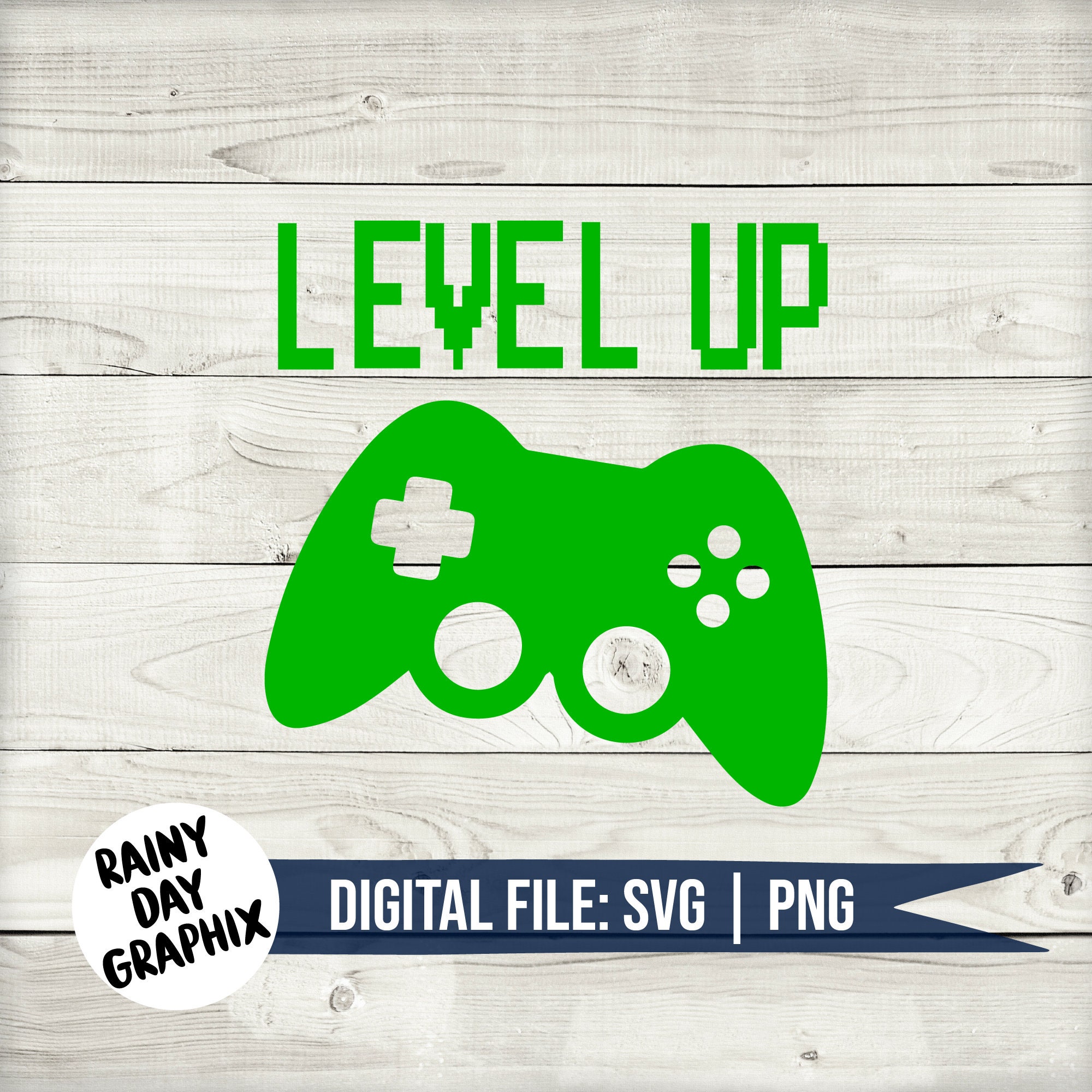 SVG, PNG, Level Up, Gaming, Birthday, Arcade, Digital Download, Cut ...