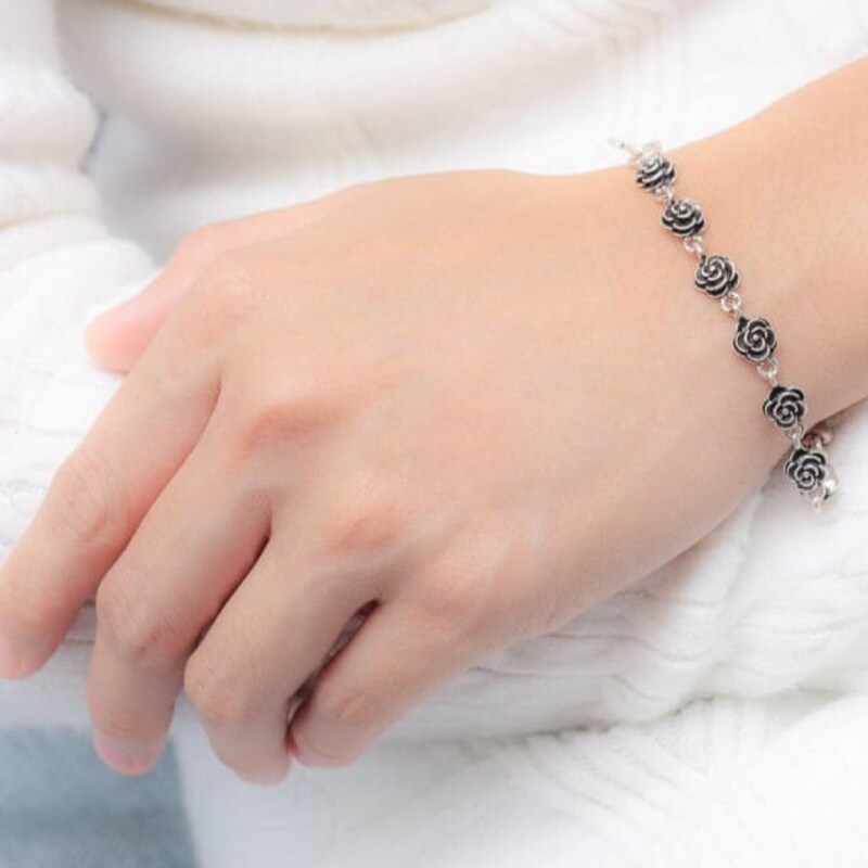 Rose Bracelet - Etsy