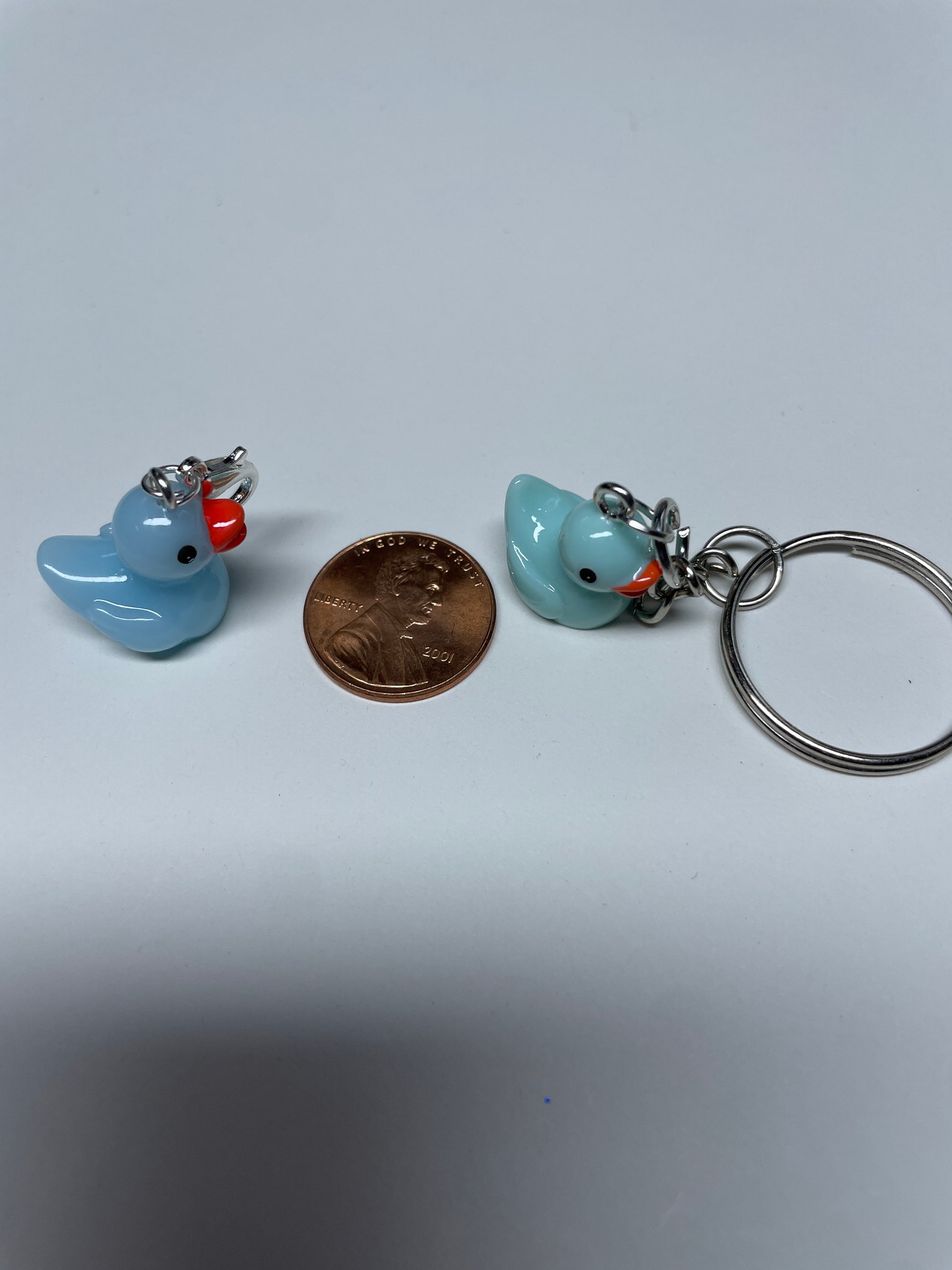 Mini Duck Zipper Pulls - Tiny Duck Keychains - Little Duck Charms - Etsy
