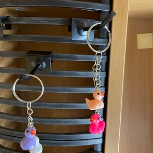Mini Duck Charms or Key Chains, 2 Ducks per Keychain, Cruisin Ducks - Etsy