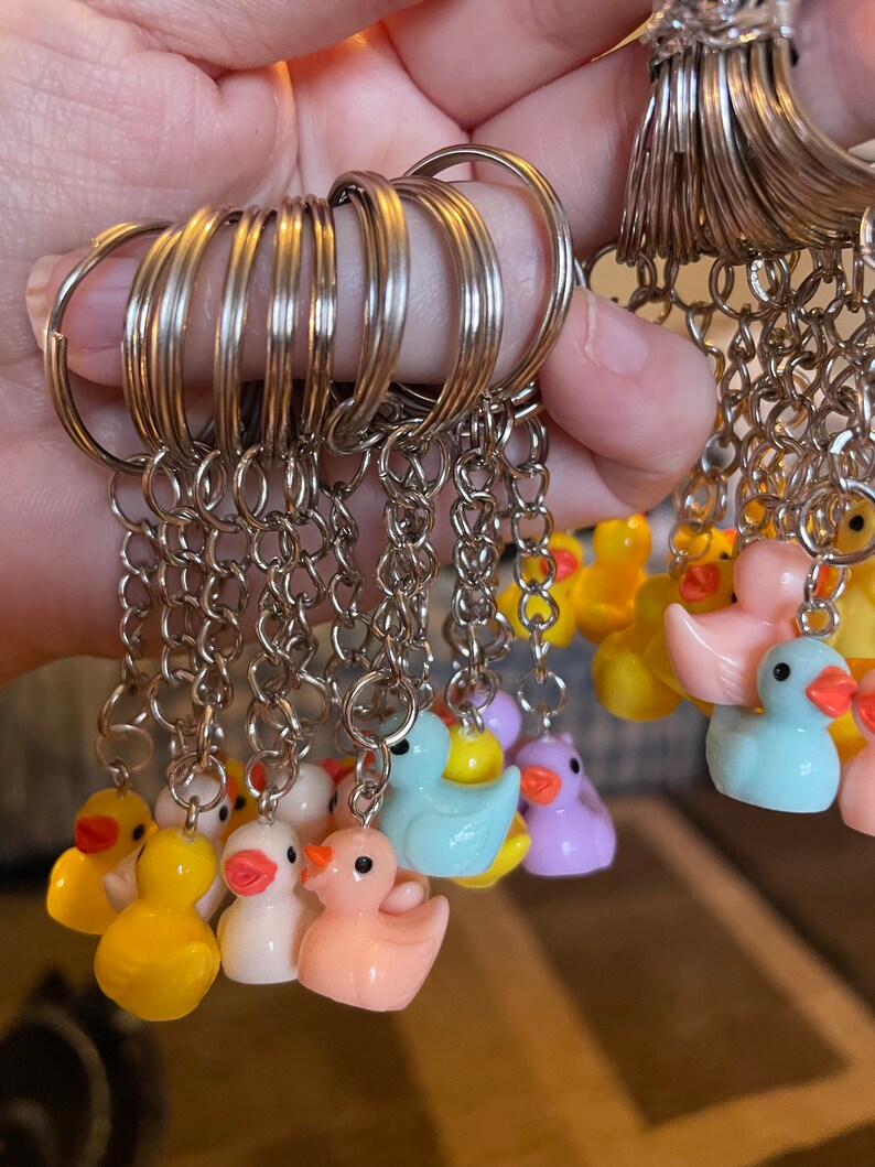 Mini Duck Zipper Pulls - Tiny Duck Keychains - Little Duck Charms - Etsy