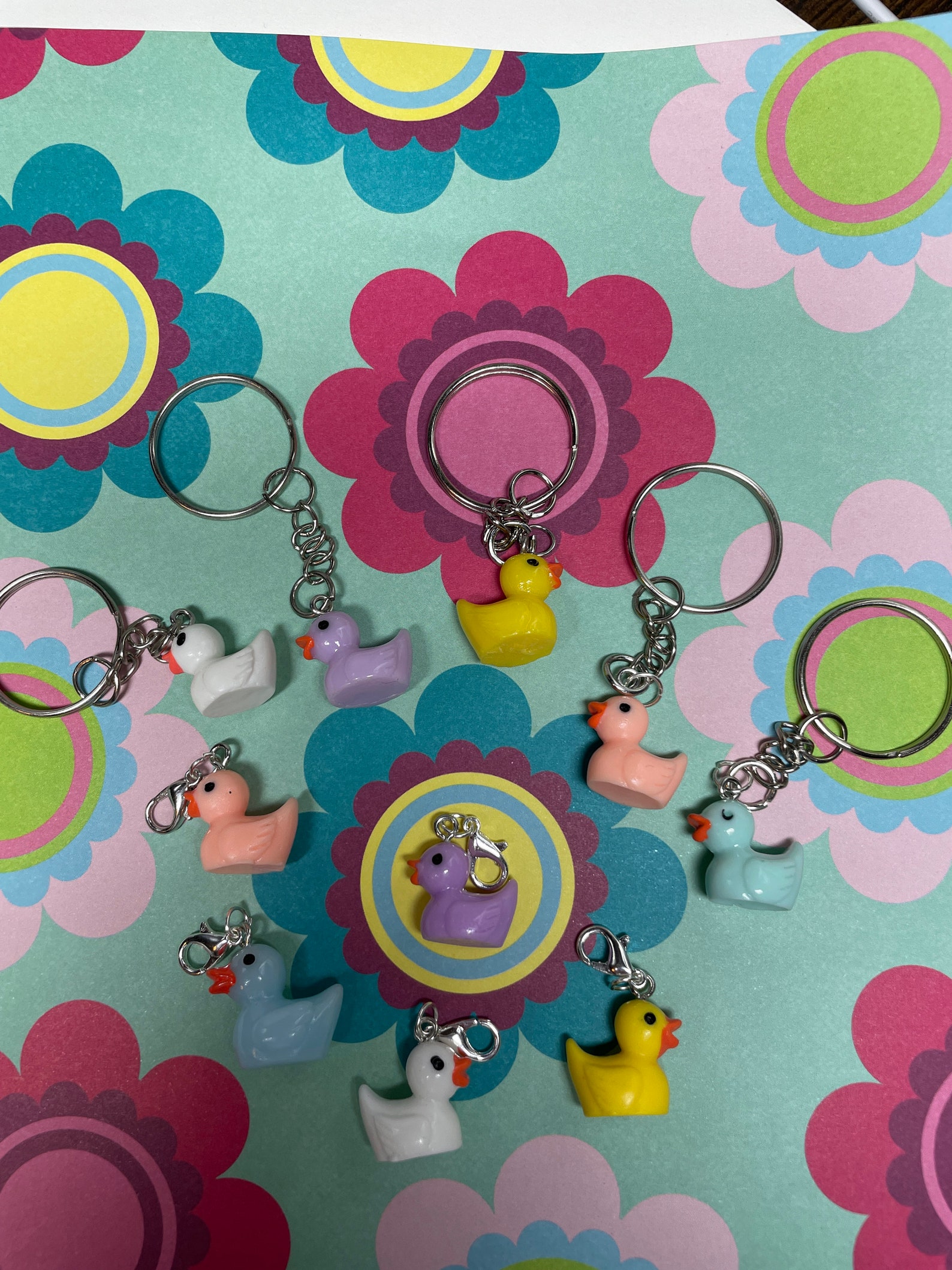 Mini Duck Zipper Pulls - Tiny Duck Keychains - Little Duck Charms - Etsy