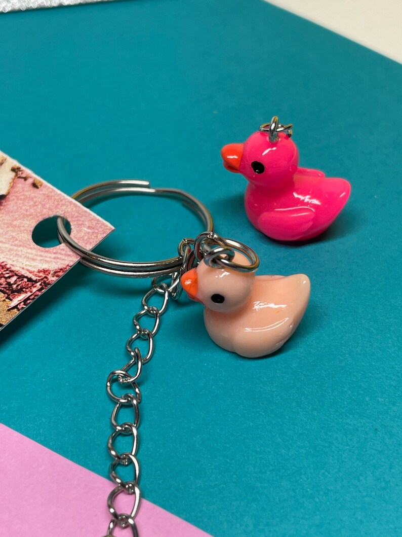 Mini Duck Charms or Key Chains, 2 Ducks per Keychain, Cruisin Ducks - Etsy