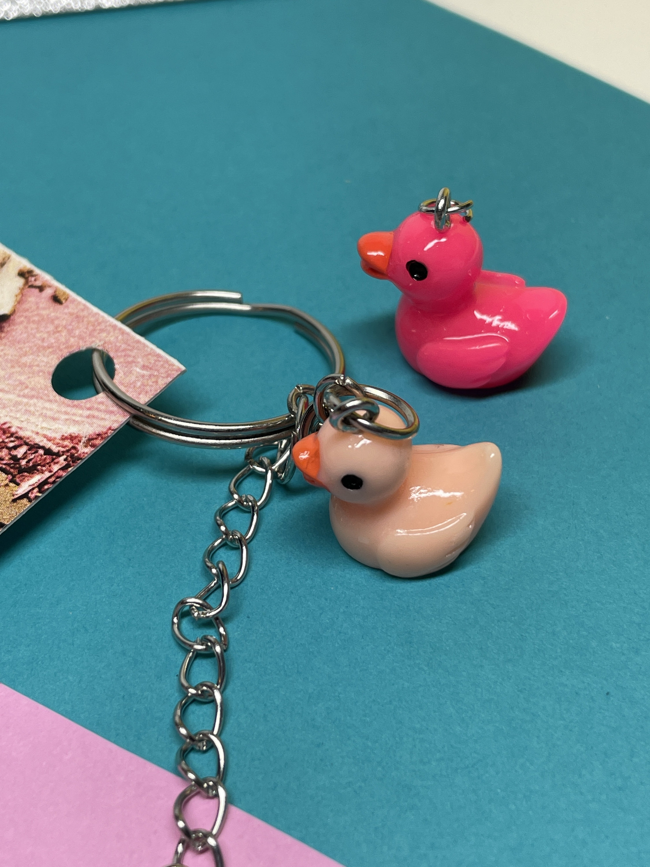 Mini Duck Charms or Key Chains, 2 Ducks per Keychain, Cruisin Ducks - Etsy