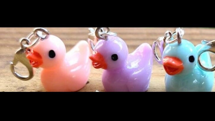Mini Duck Charms or Key Chains, 2 Ducks per Keychain, Cruisin Ducks - Etsy
