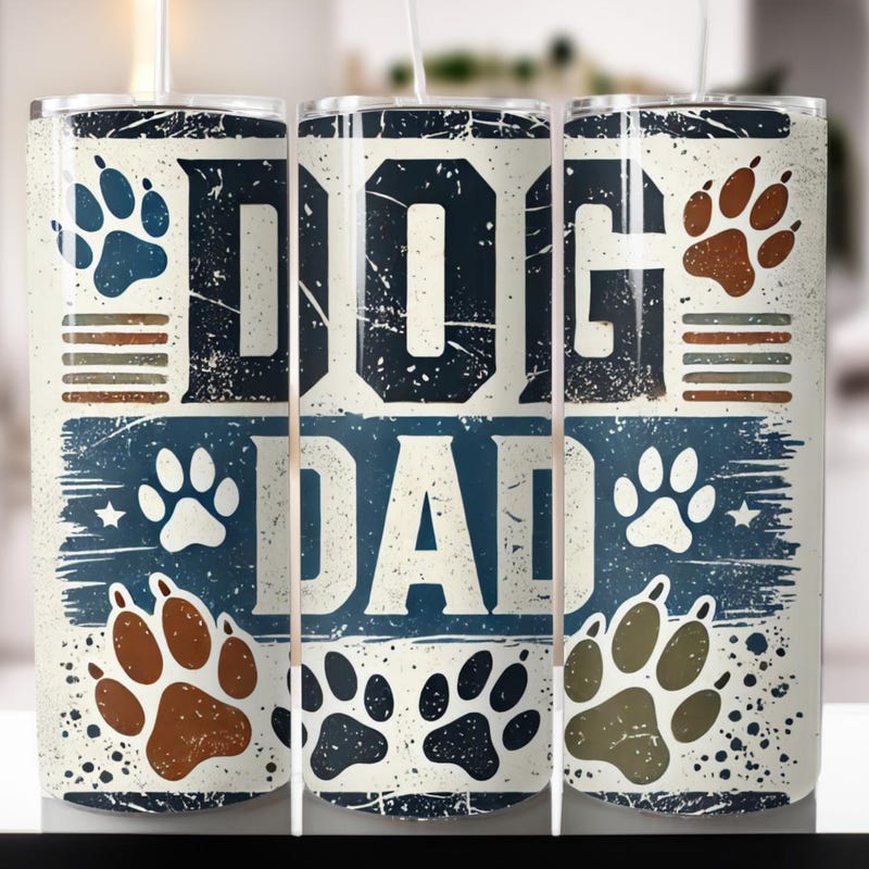 Dad and Dog Tumbler - Etsy