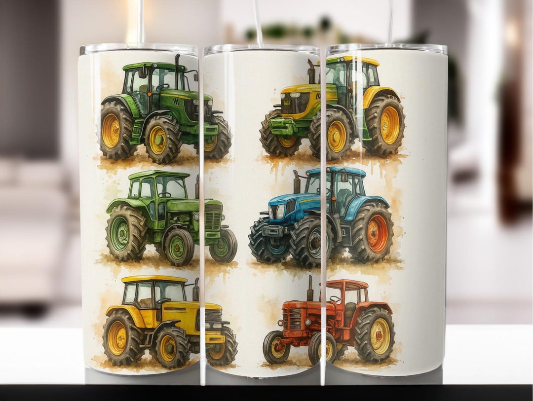 Tractor Tumbler Wrap: Seamless PNG Sublimation Design (digital Download ...