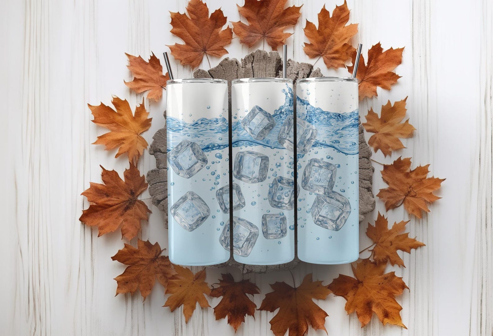 Ice Cubes Tumbler Wrap: 20oz Sublimation Design (digital Download) - Etsy