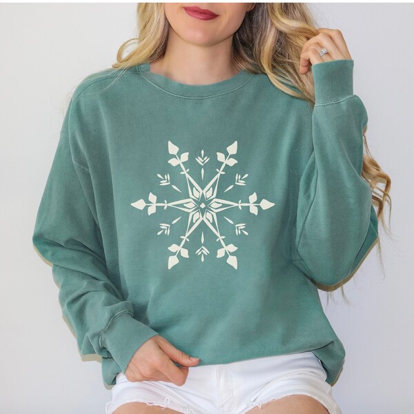 Snowflake Sweater - Etsy