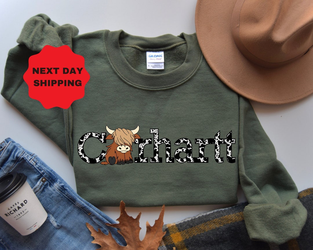 Highland Cow Sweatshirt, Highland Cow Crewneck, Western Sweatshirt ...