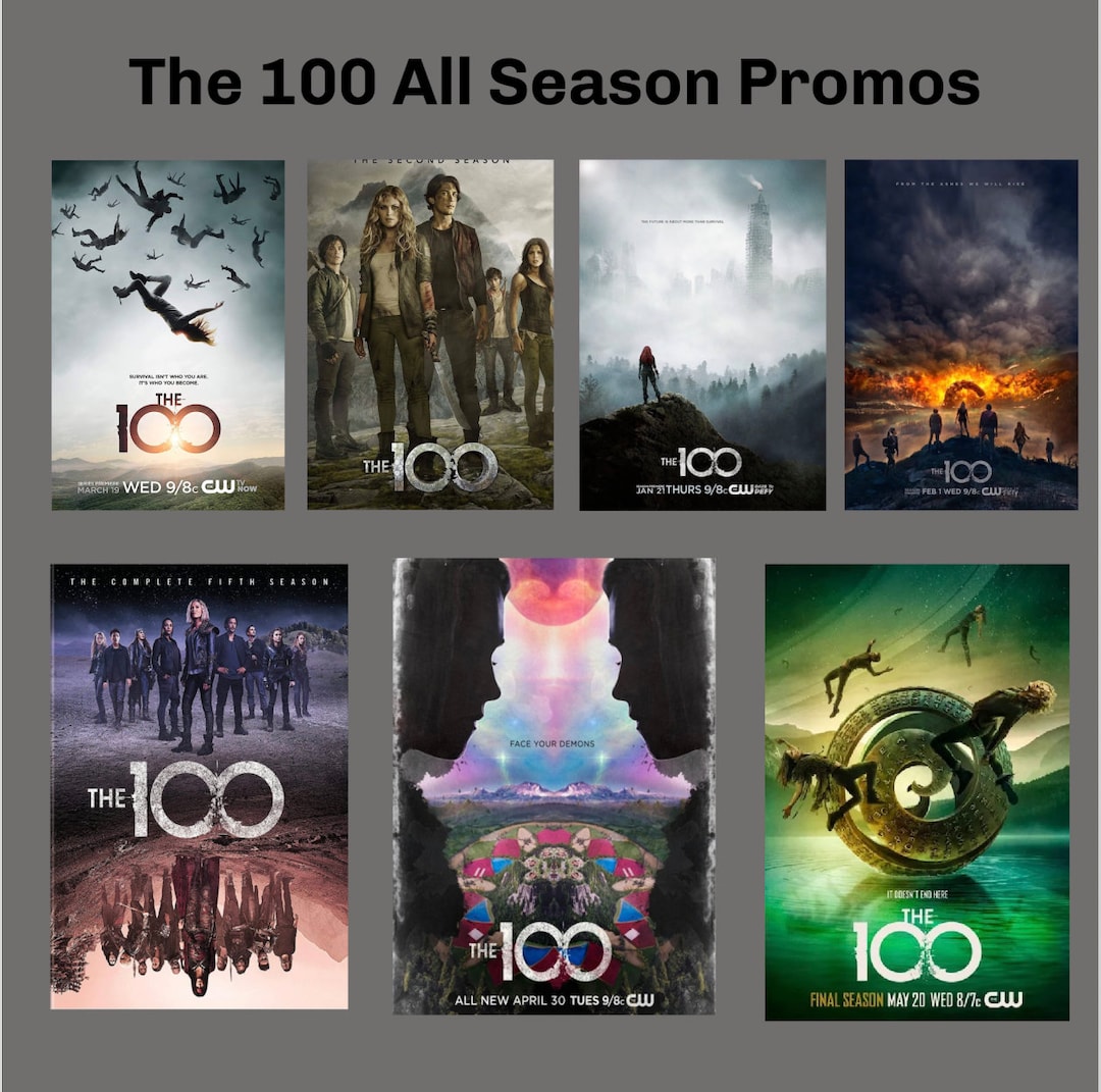 The 100 Show Posters All Seasons - Etsy