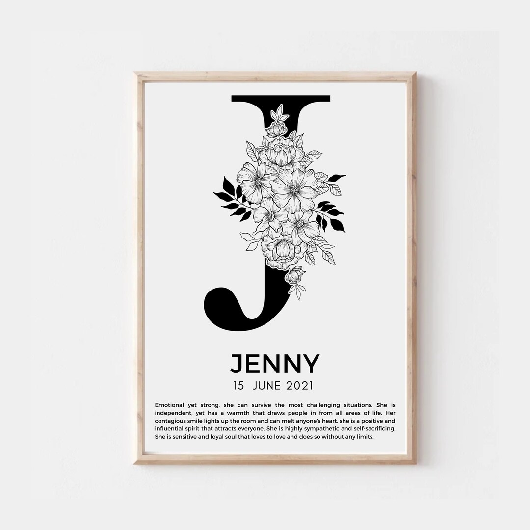 Personalized Name Definition Print Custom Name Definition Print for ...