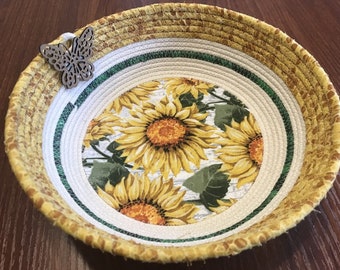 Sunflower Rope Bowl - Etsy