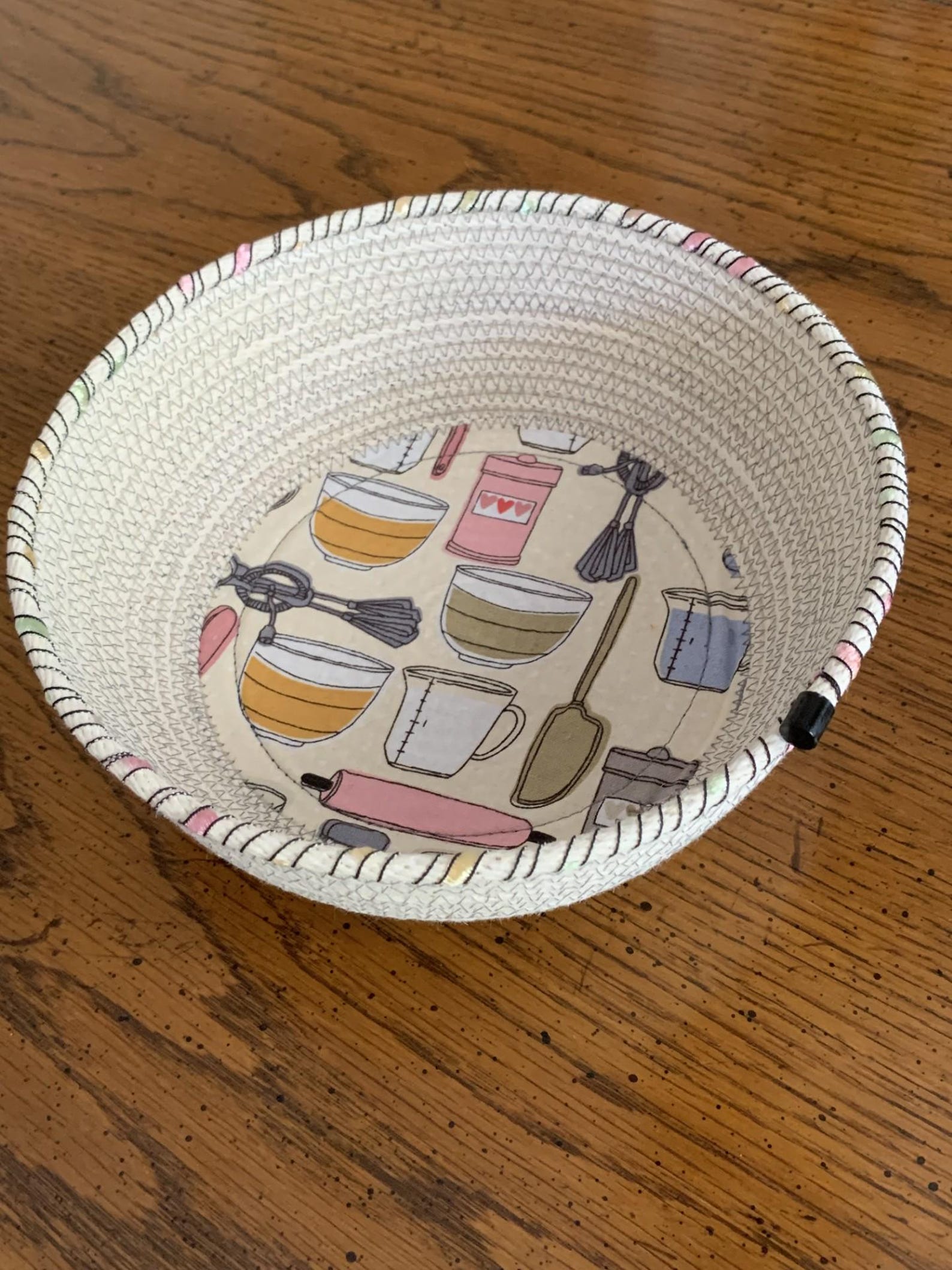 Round Kitchen Utensils Rope Bowl - Etsy
