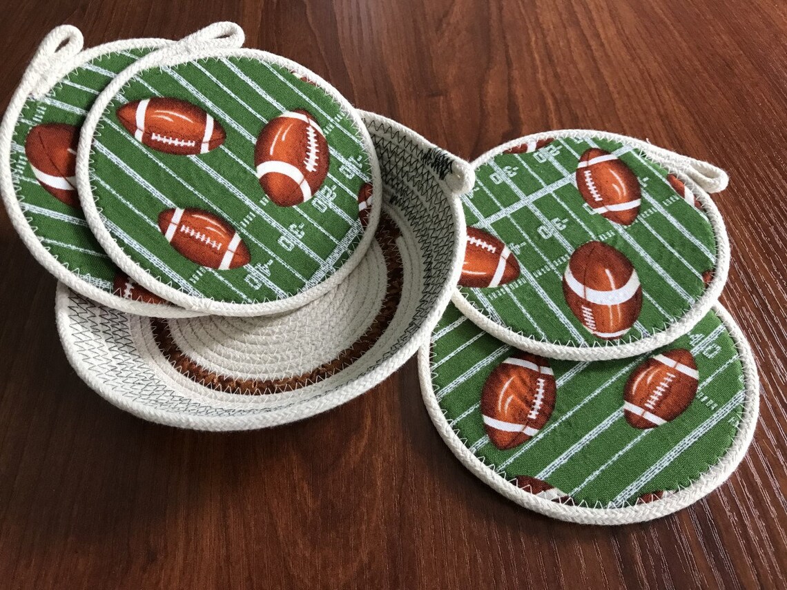 Football Rope Coasters - Etsy