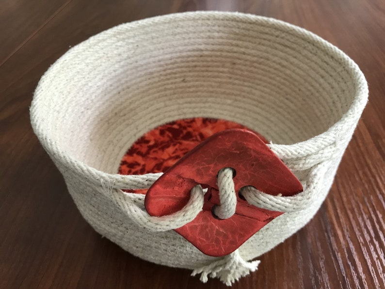 Natural Color Rope Round Bowl - Etsy
