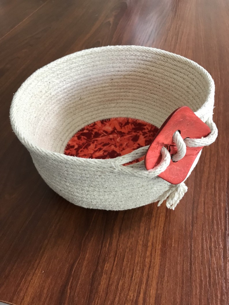 Natural Color Rope Round Bowl - Etsy