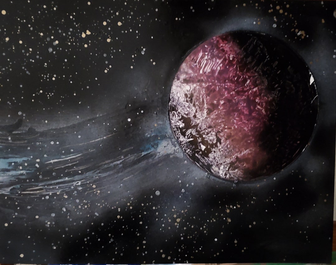 Planet Spray Paint Art - Etsy