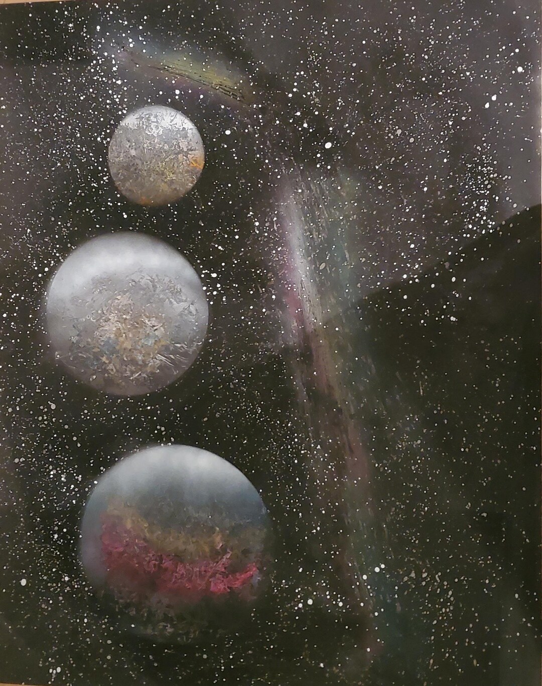 Planet Spray Paint Art - Etsy