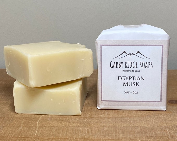 Egyptian Musk Natural Handmade Rustic Soap | Handmade Crafted Natural ...