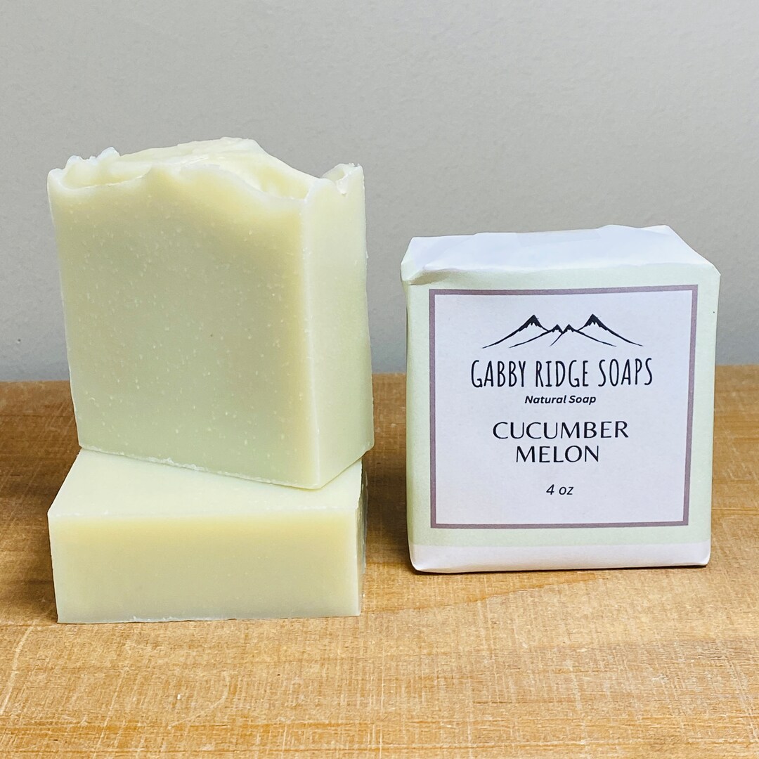 Cucumber Melon Natural Handmade Rustic Soap | Handmade Crafted Soap ...