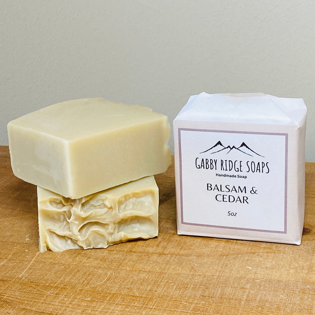 Balsam & Cedar Natural Handmade Rustic Soap Cedar Soap Handmade Crafted ...