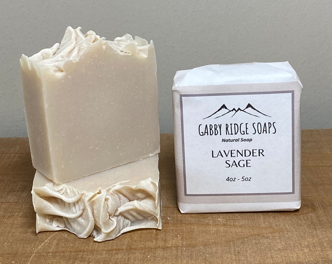 Lavender Sage Natural Handmade Rustic Soap | Handmade Crafted Soap ...