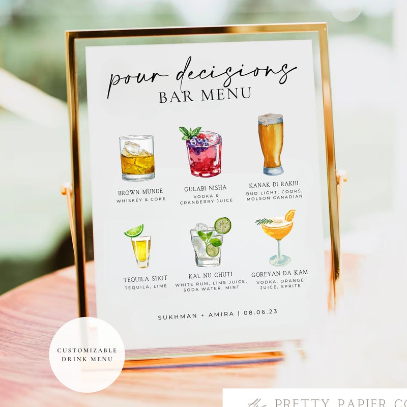 Punjabi Bar Drink Sign - Etsy UK