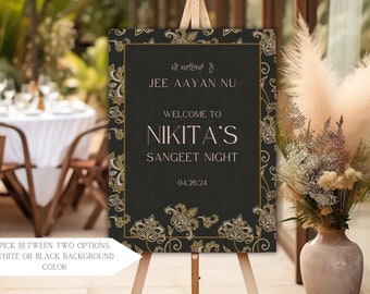 Welcome Sign | Sangeet Sign | Customisable | Anand Karaj, Engagement ...