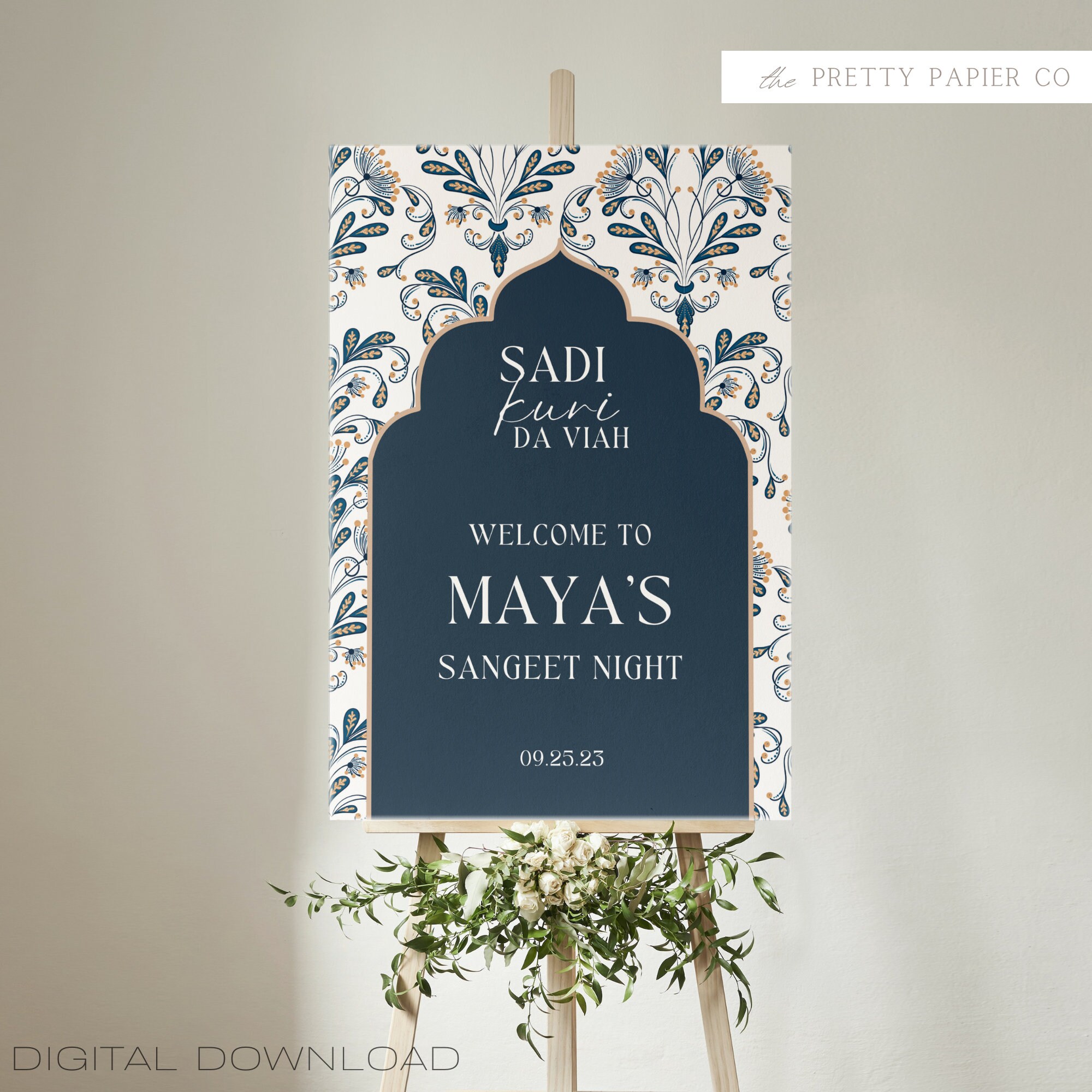 Welcome Sign | Sangeet Wedding Sign | Customizable | Anand Karaj ...