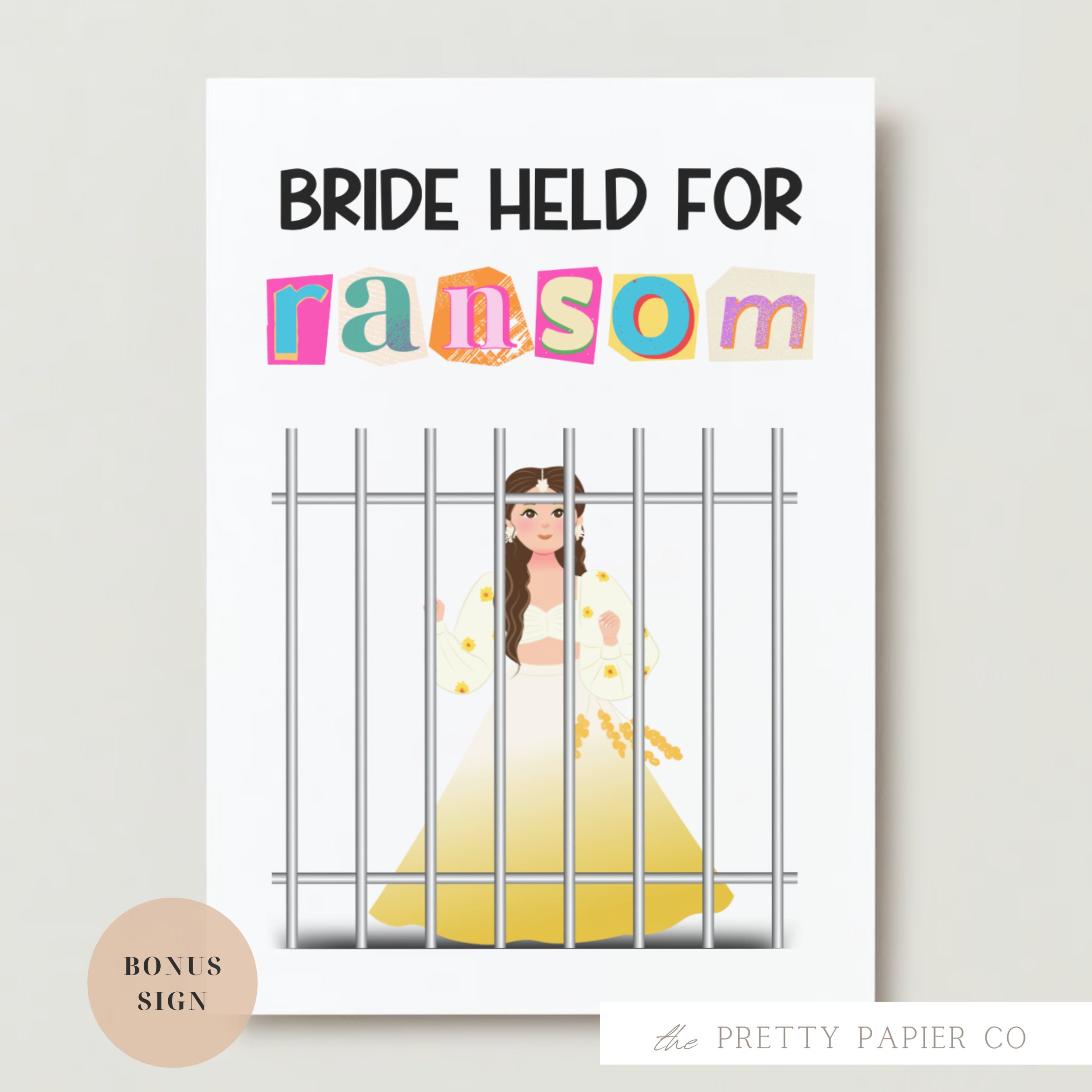 Doli Sign Bundle Ribbon Ceremony Doli Sign Bridal Party - Etsy Canada