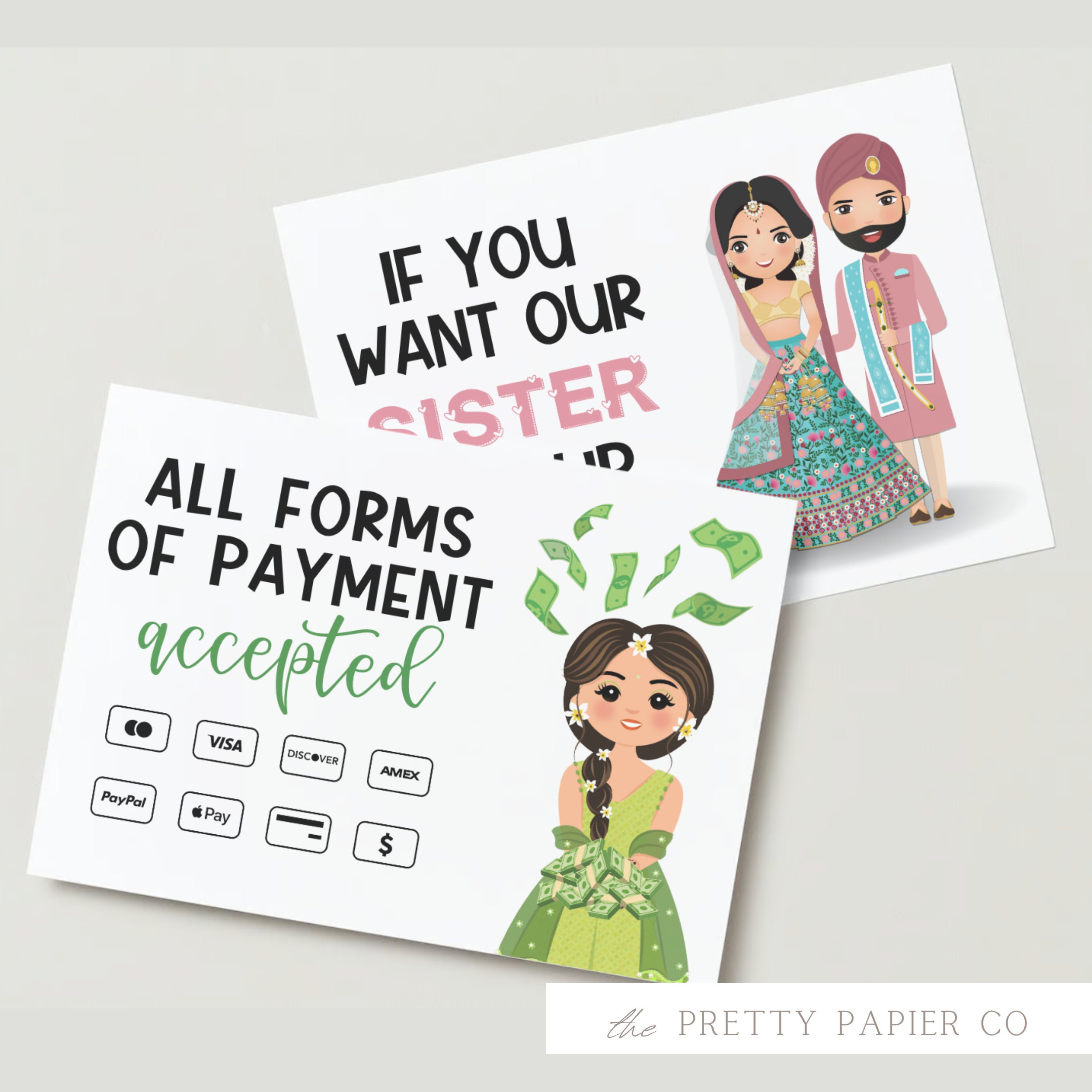 Doli Sign Bundle Ribbon Ceremony Doli Sign Bridal Party - Etsy Canada