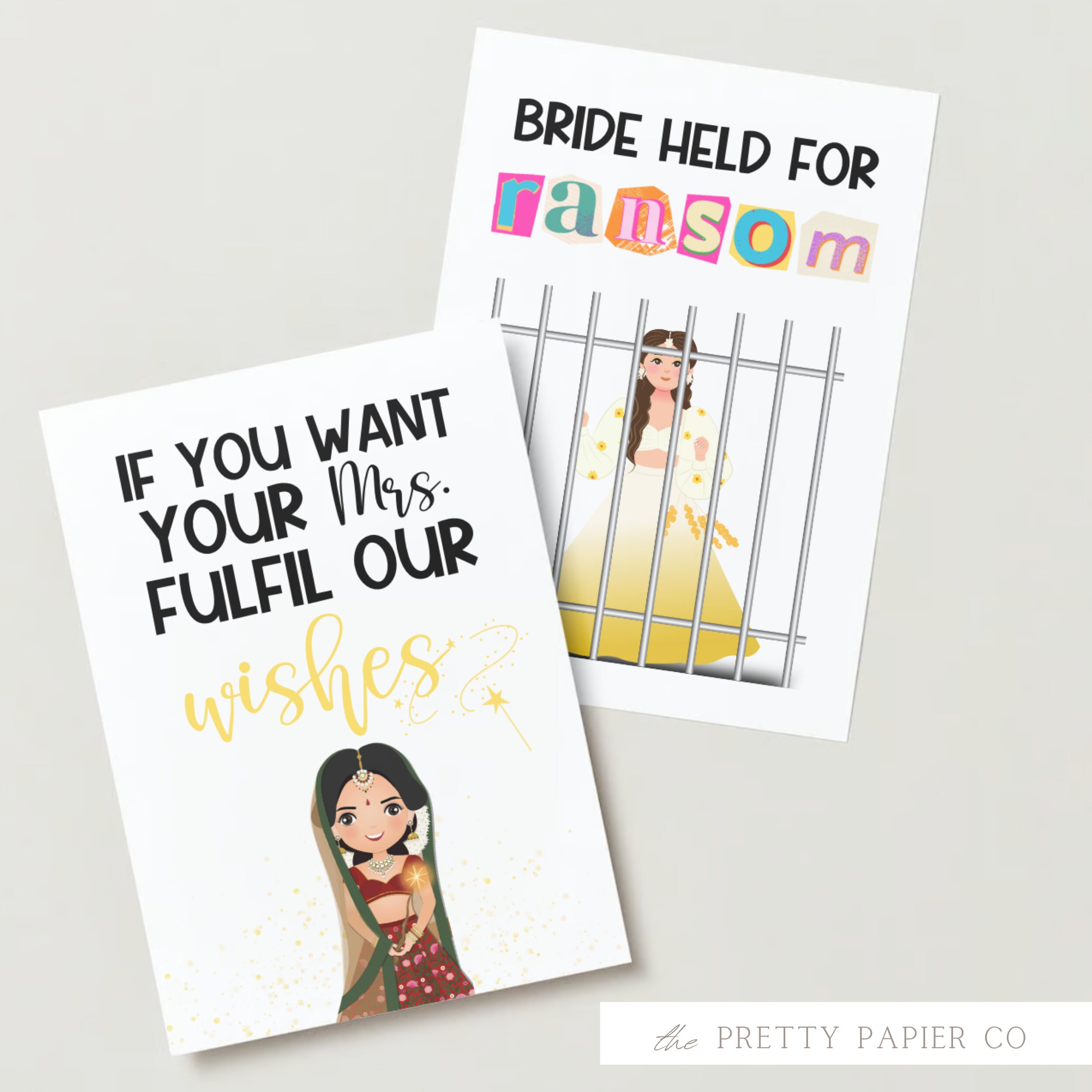 Doli Sign Bundle Ribbon Ceremony Doli Sign Bridal Party - Etsy Canada