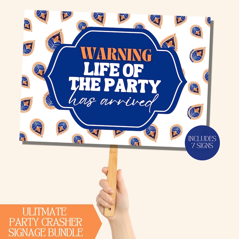 Ultimate Jago Party Crasher Signage Package | Punjabi Wedding Sign ...