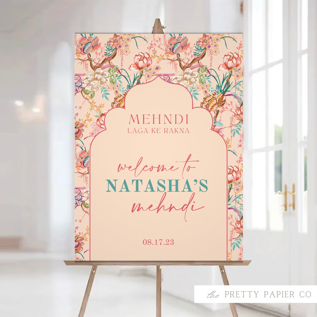 Welcome Sign | Sangeet Wedding Sign | Customizable | Anand Karaj ...
