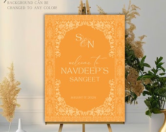 Welcome Sign | Sangeet Sign | Customisable | Anand Karaj, Engagement ...